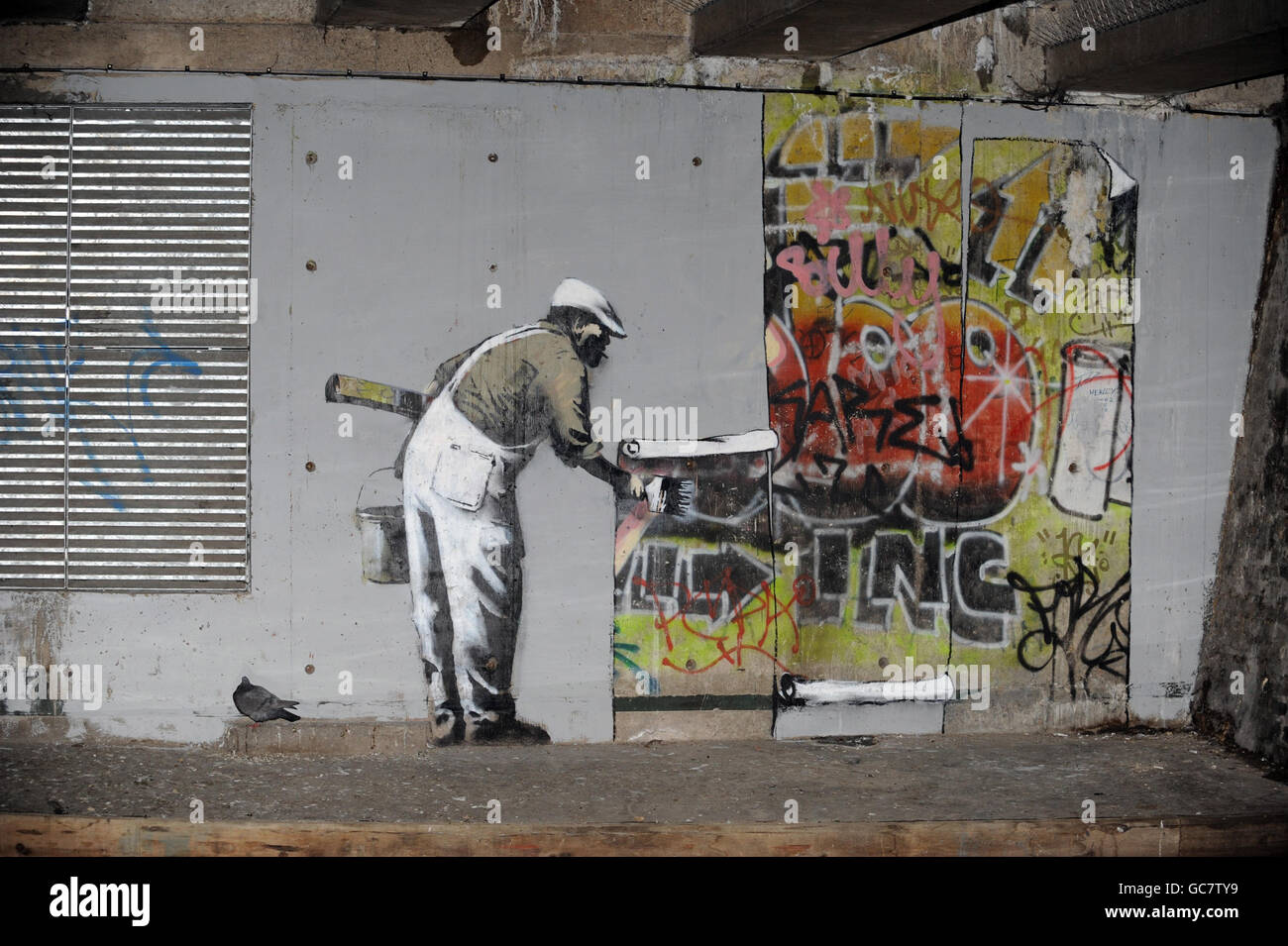 Banksy Graffiti Police