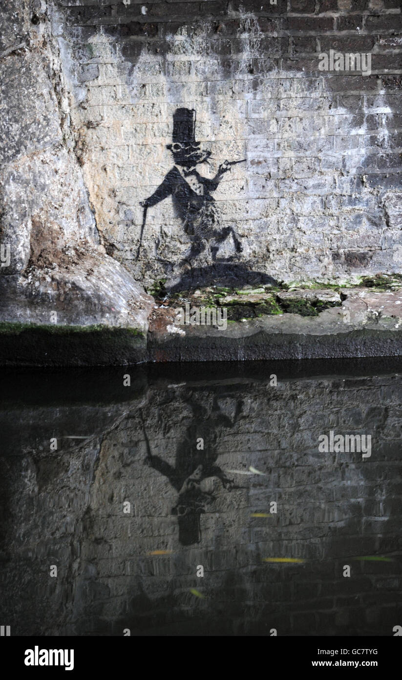 New Banksy artwork - London Stock Photo - Alamy