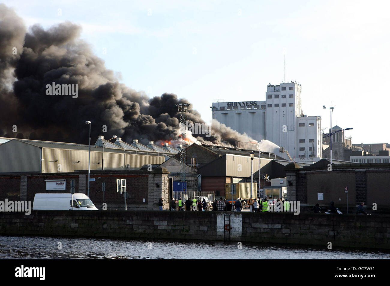 Guinness factory fire Stock Photo - Alamy