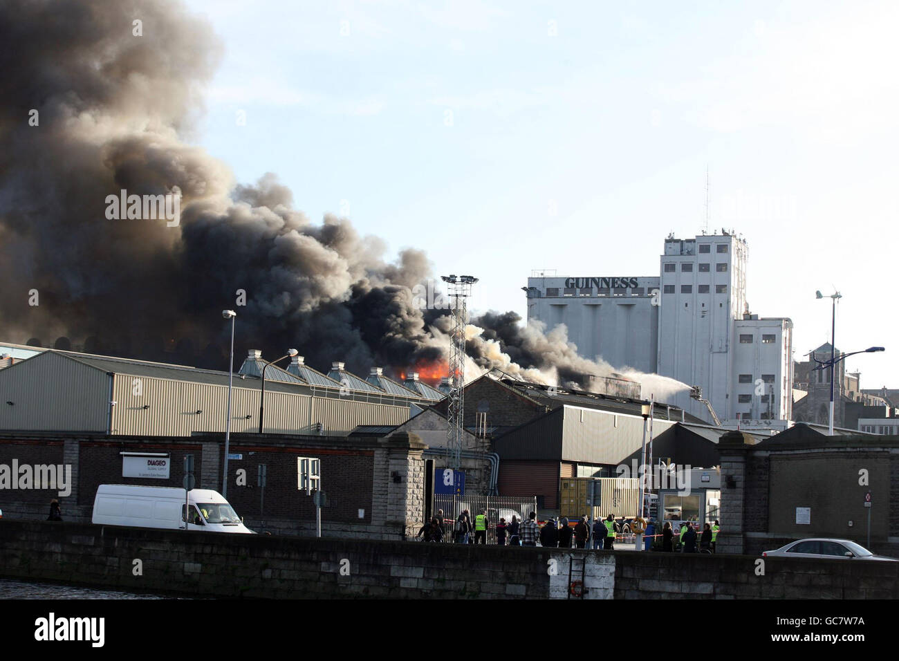The scene at the iconic Guinness plant in Dublin city centre where up ...