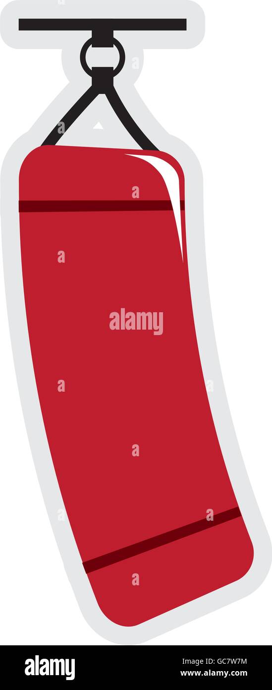 Boxing bag icon. Healthy lifestyle design. Vector graphic Stock Vector ...