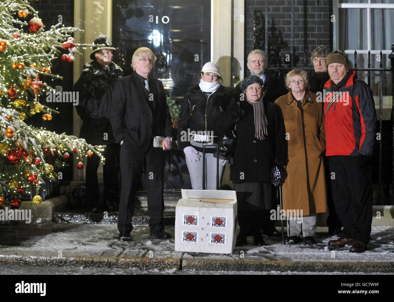 (left to right) Peter Brierley, whose son was killed in Kuwait during ...