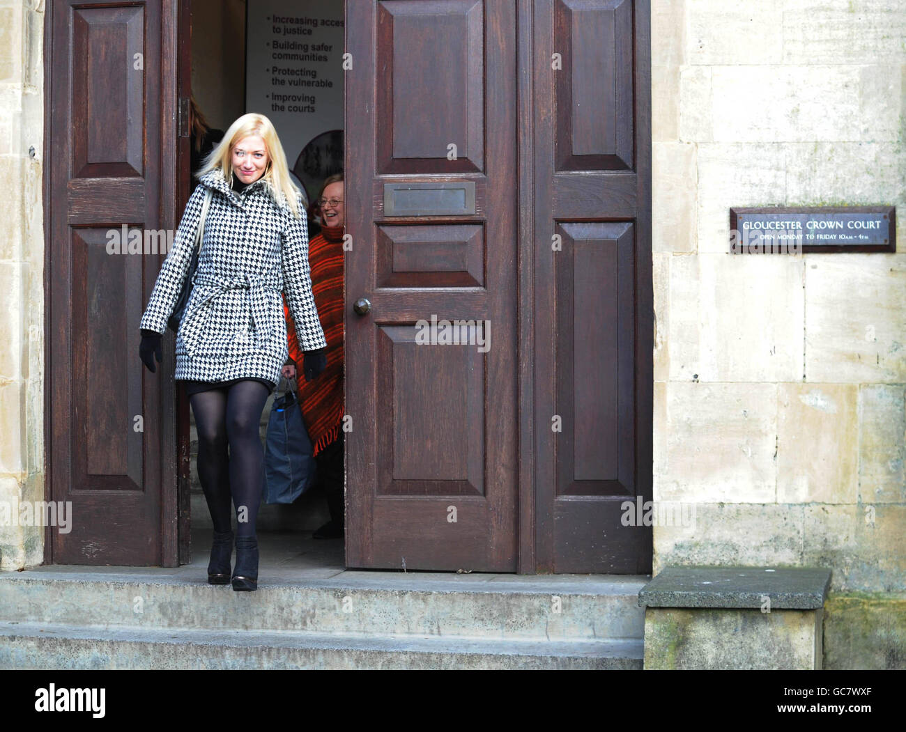 Jemima phillips smiles as she leaves gloucester crown court hi-res ...