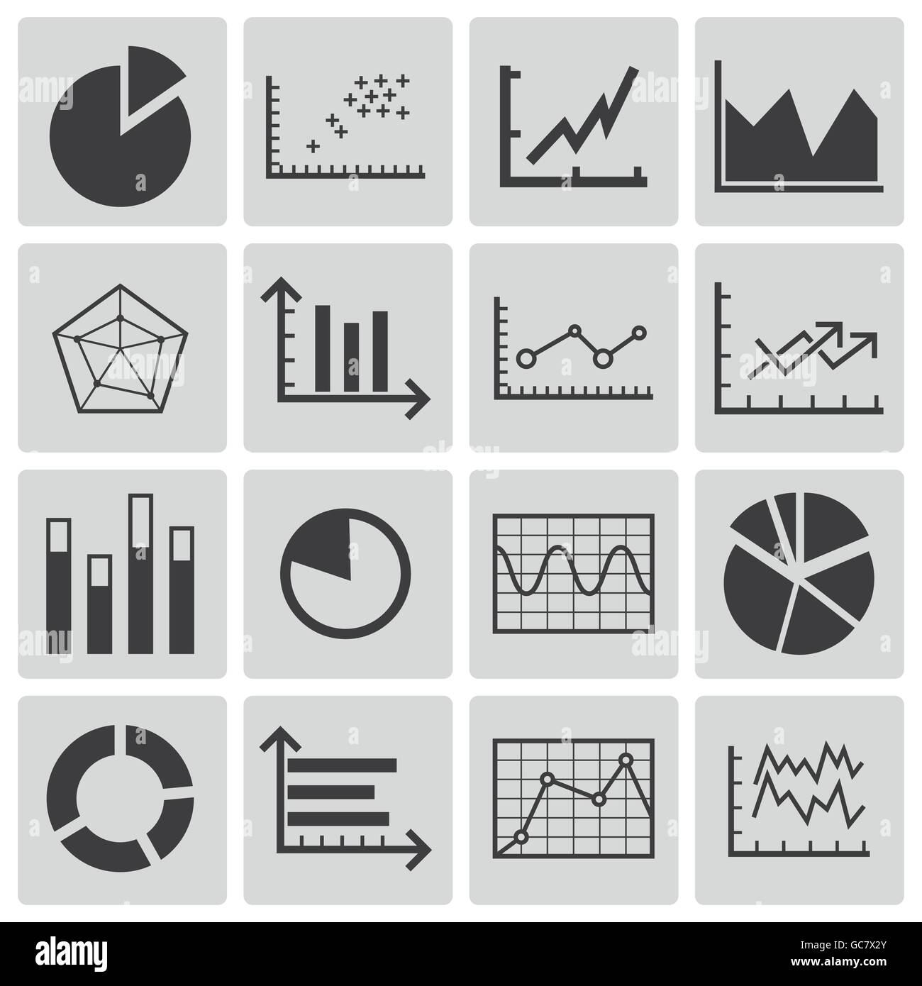 Pie chart area diagram Cut Out Stock Images & Pictures - Alamy