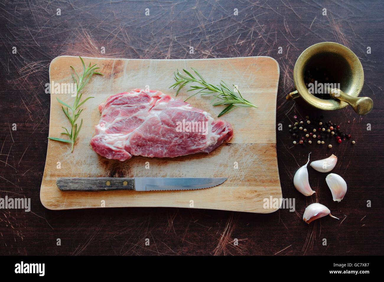 Raw steak ingredients hi-res stock photography and images - Alamy