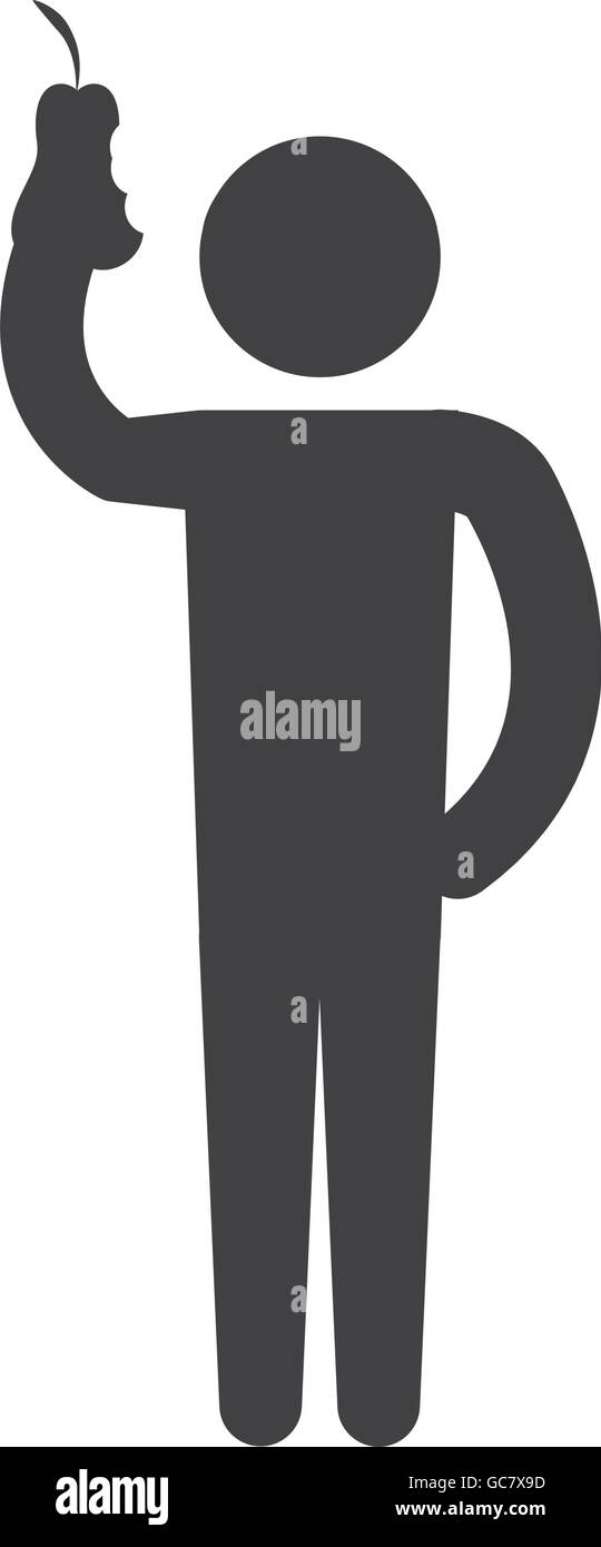 Pictogram eating icon. Healthy lifestyle design. Vector graphic Stock ...