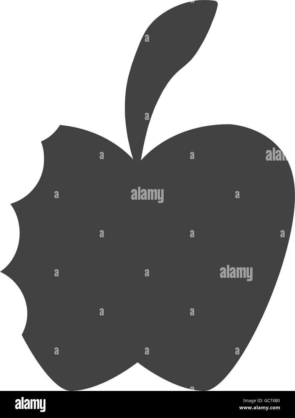 Apple icon. Healthy and Organic food. Vector graphic Stock Vector Image ...