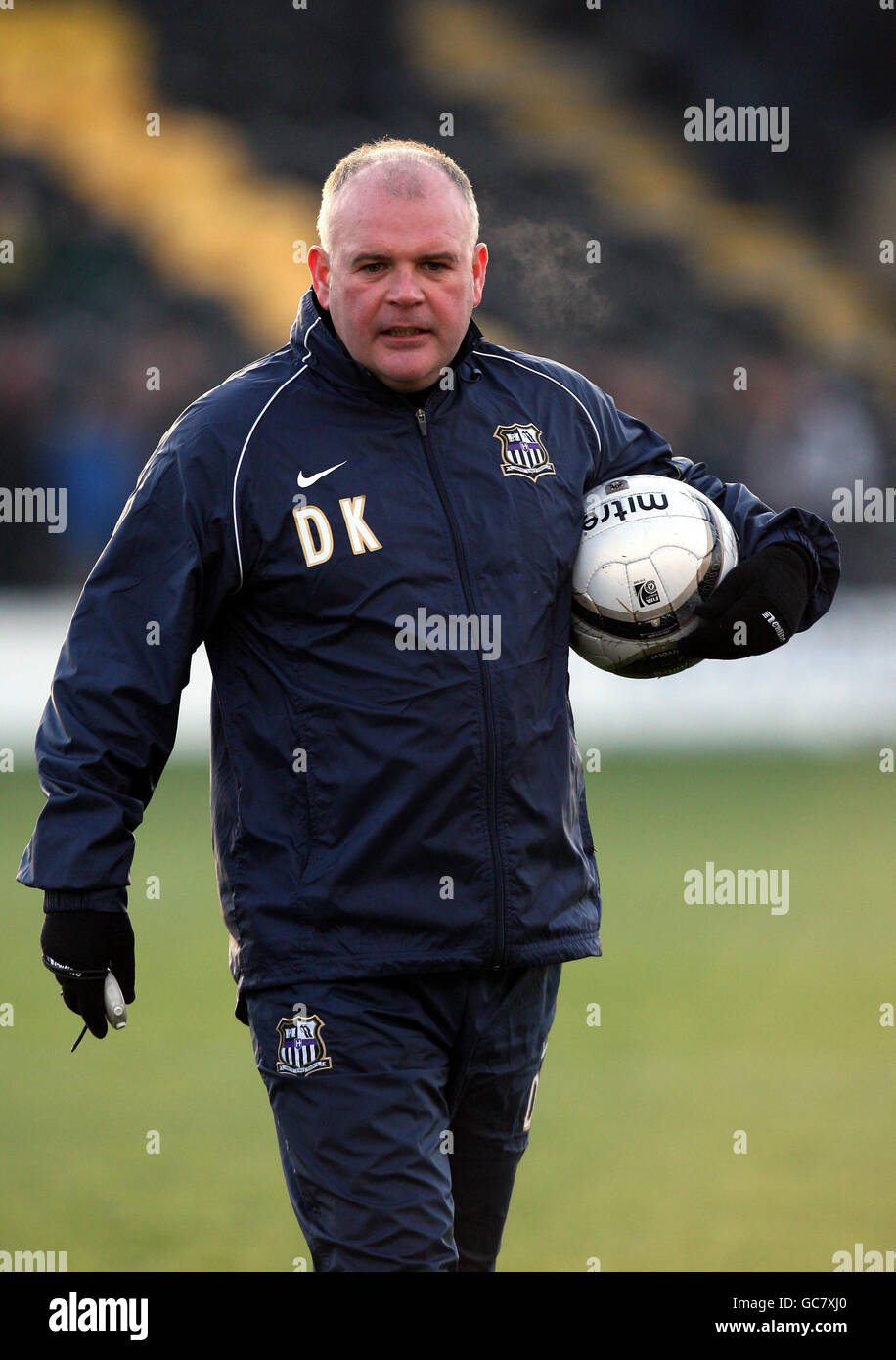 Notts County caretaker manager Dave Kevan during the Coca-Cola League ...