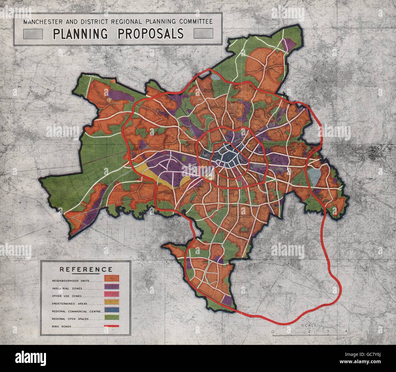MANCHESTER PLAN 1945. Planning Proposals. Residential Industrial &c ...