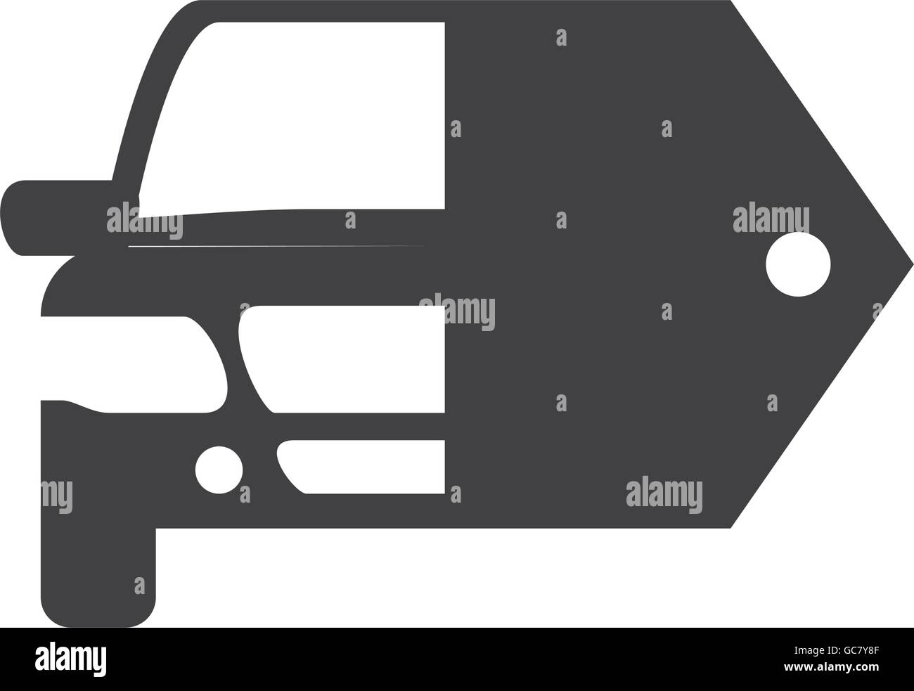Car and label icon. Transportation machine design. Vector graphi Stock ...