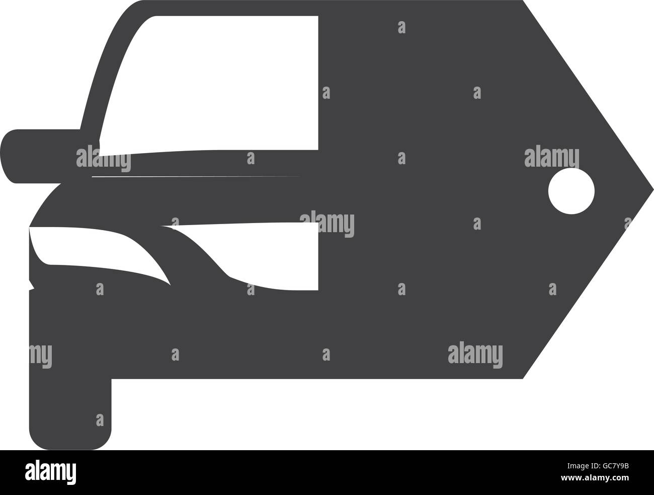 Car and label icon. Transportation machine design. Vector graphi Stock ...