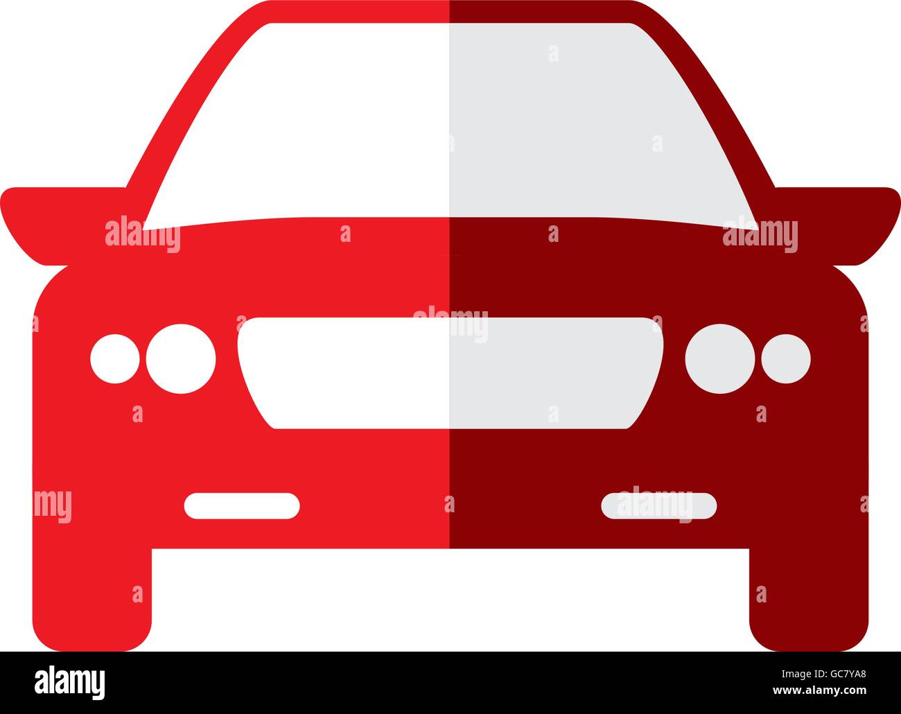 Red car icon. Transportation machine design. Vector graphic Stock ...
