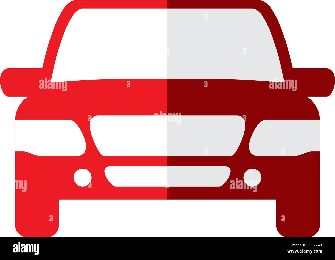 Red car icon. Transportation machine design. Vector graphic Stock ...