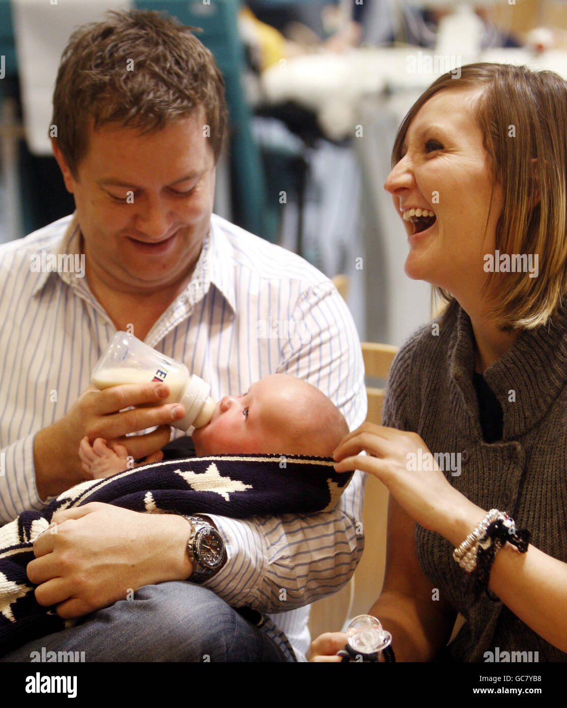 John and JulieAnn Carr with son Charlie Carr, during a visit to a ...