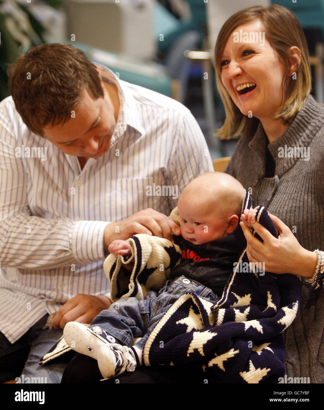 John and JulieAnn Carr with son Charlie Carr, during a visit to a ...