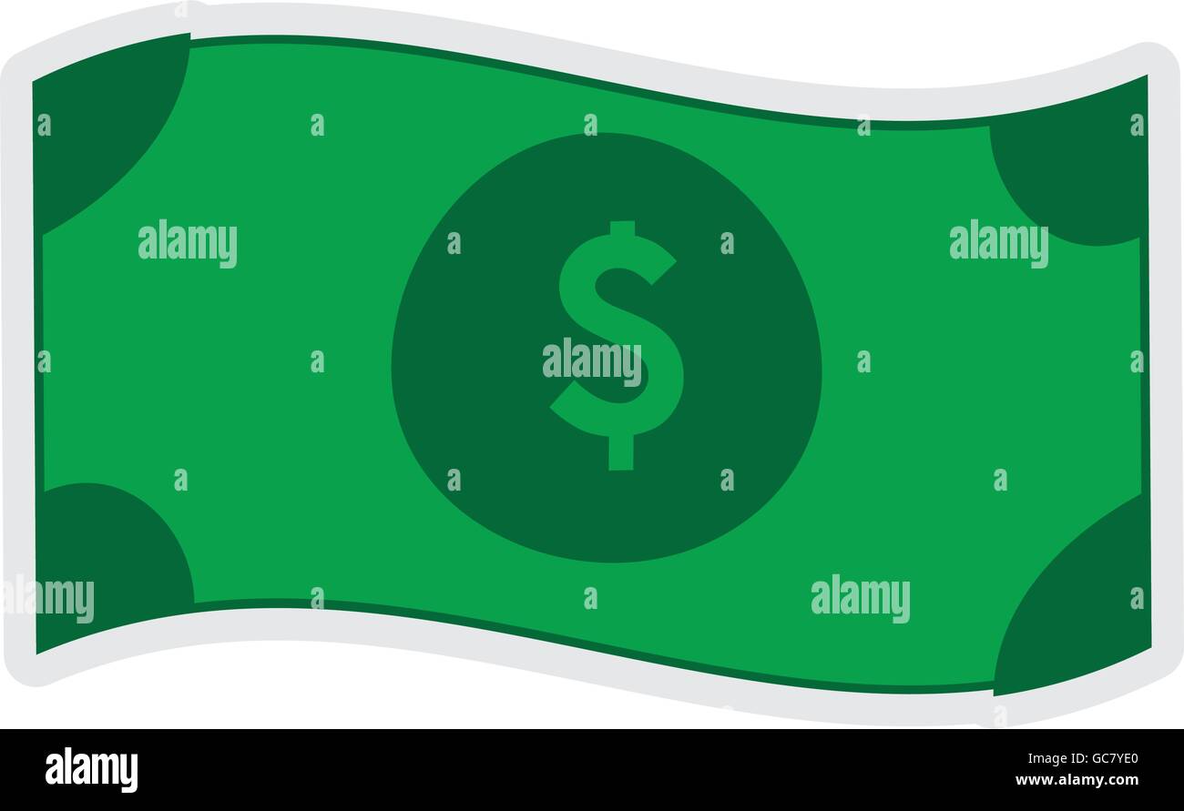 Green bill icon. Money design. Vector graphic Stock Vector Image & Art ...