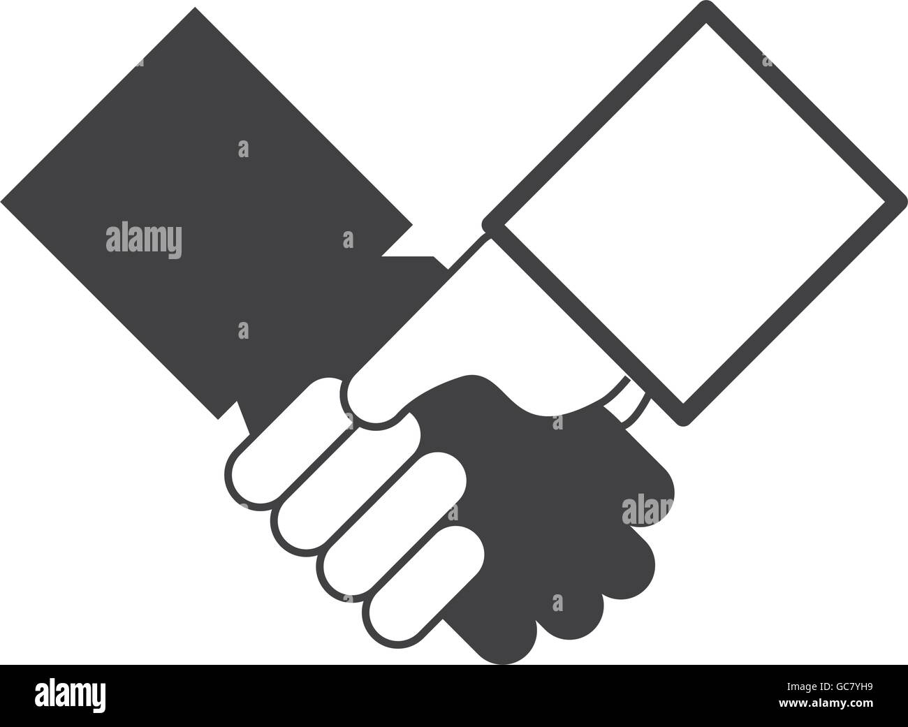 handshake icon. Human hand design. Vector graphic Stock Vector Image ...