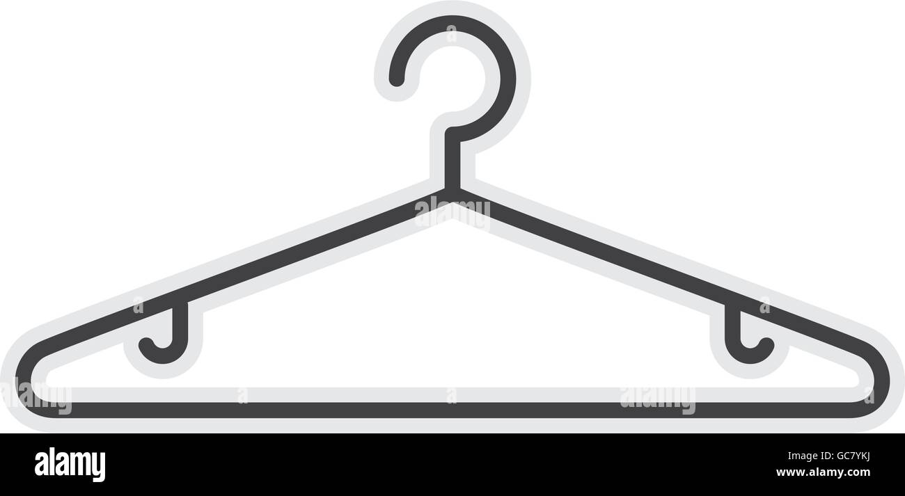 hook icon. Hanger object design. Vector graphic Stock Vector Image ...