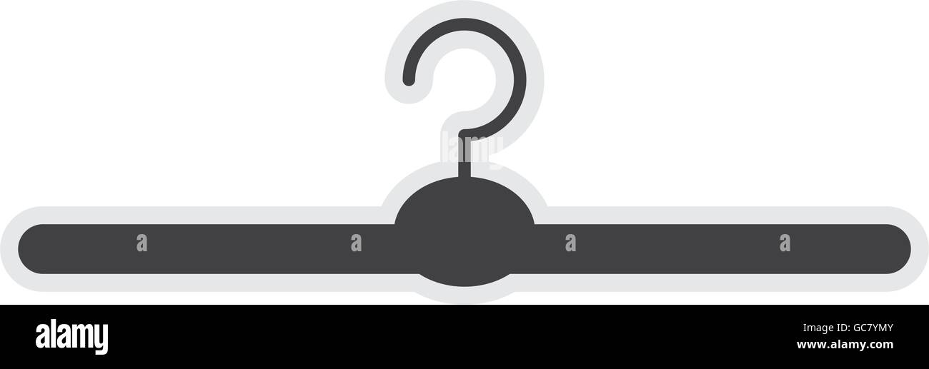 hook icon. Hanger object design. Vector graphic Stock Vector Image ...