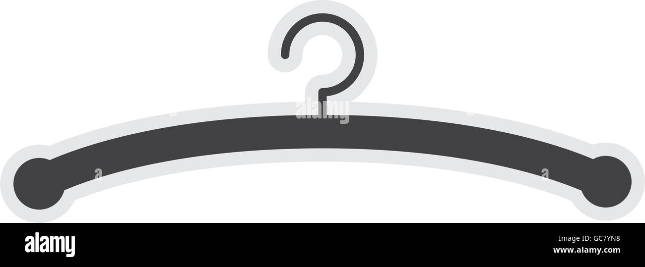 hook icon. Hanger object design. Vector graphic Stock Vector Image ...