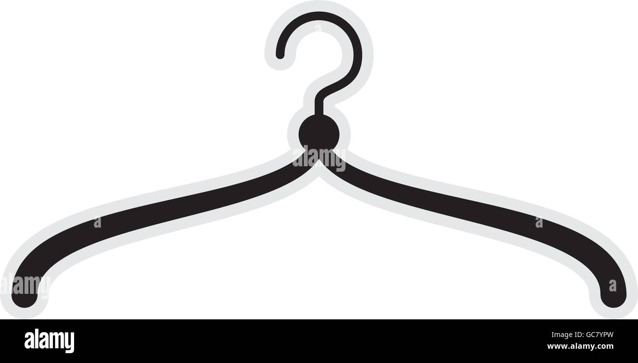 hook icon. Hanger object design. Vector graphic Stock Vector Image ...