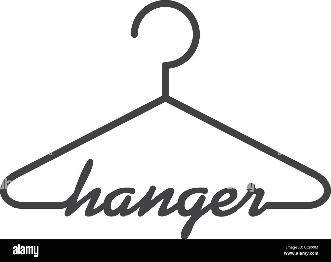 hook icon. Hanger object design. Vector graphic Stock Vector Image ...