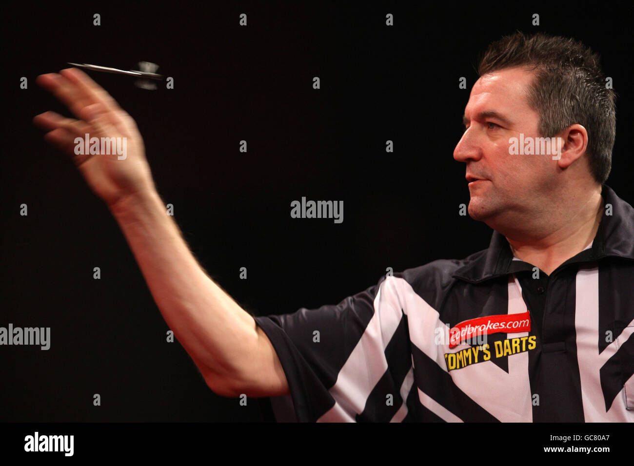 Ronnie baxter during the world darts championship at alexandra palace ...