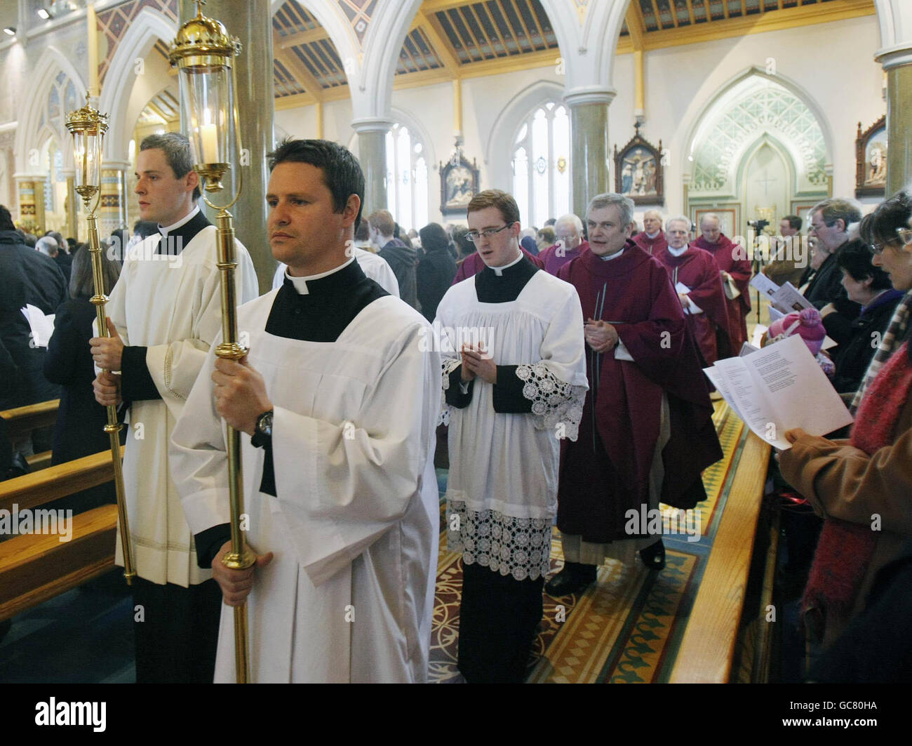 Cardinal Cahal Daly death Stock Photo - Alamy