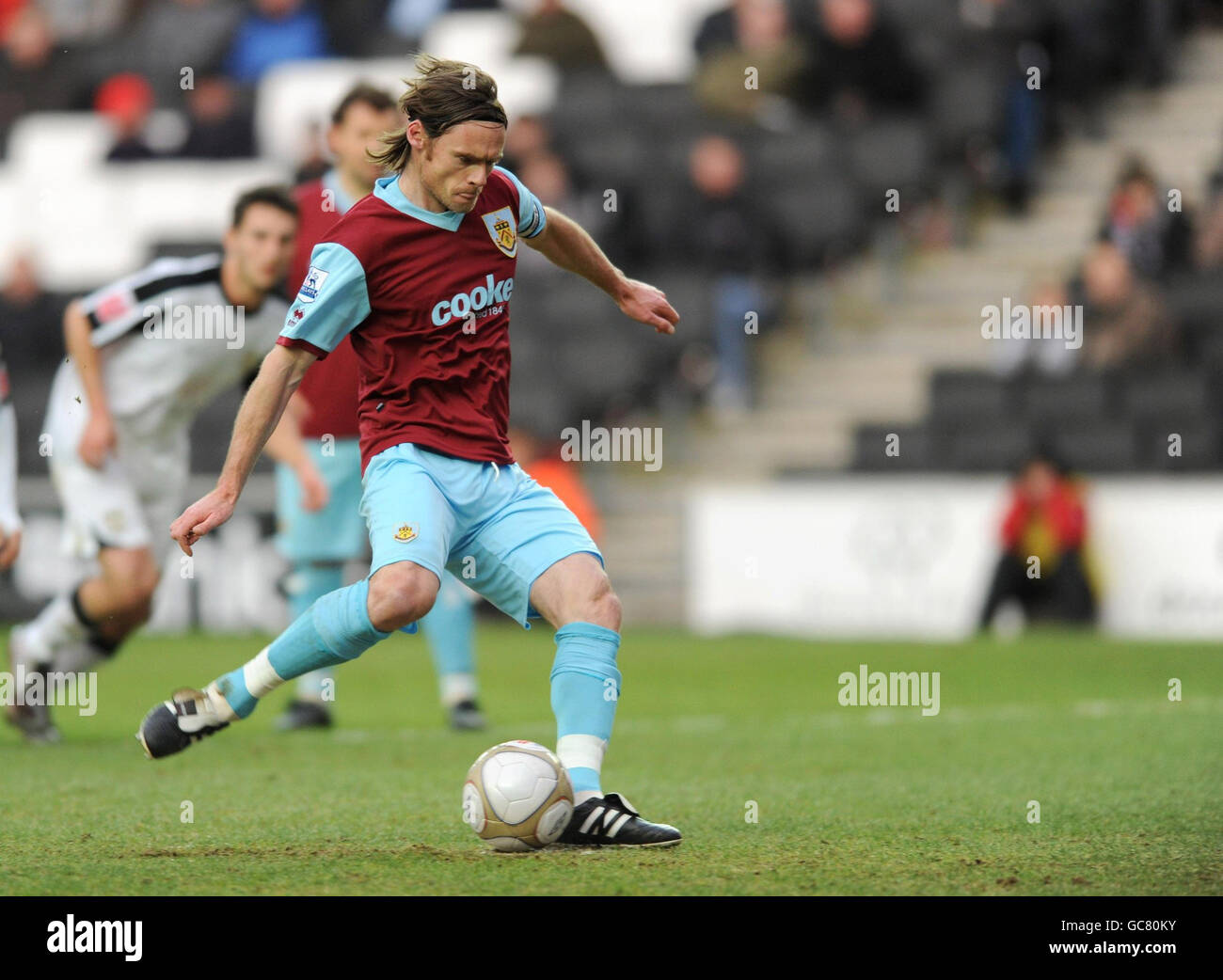 Burnley's Graham Alexander scores the opening goal from the penalty ...