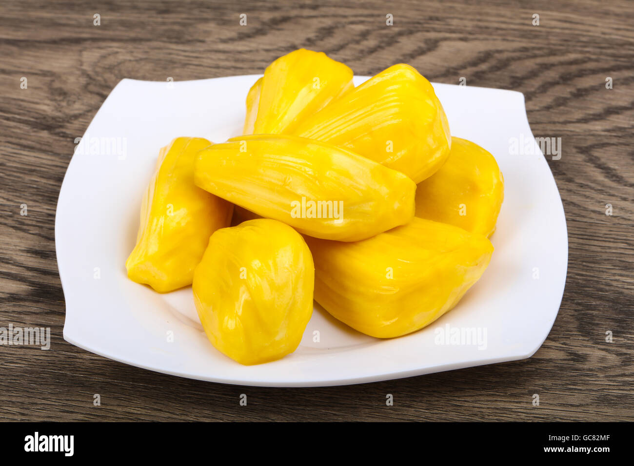 Asian traditional Jackfruit seeds on the wood background Stock Photo ...