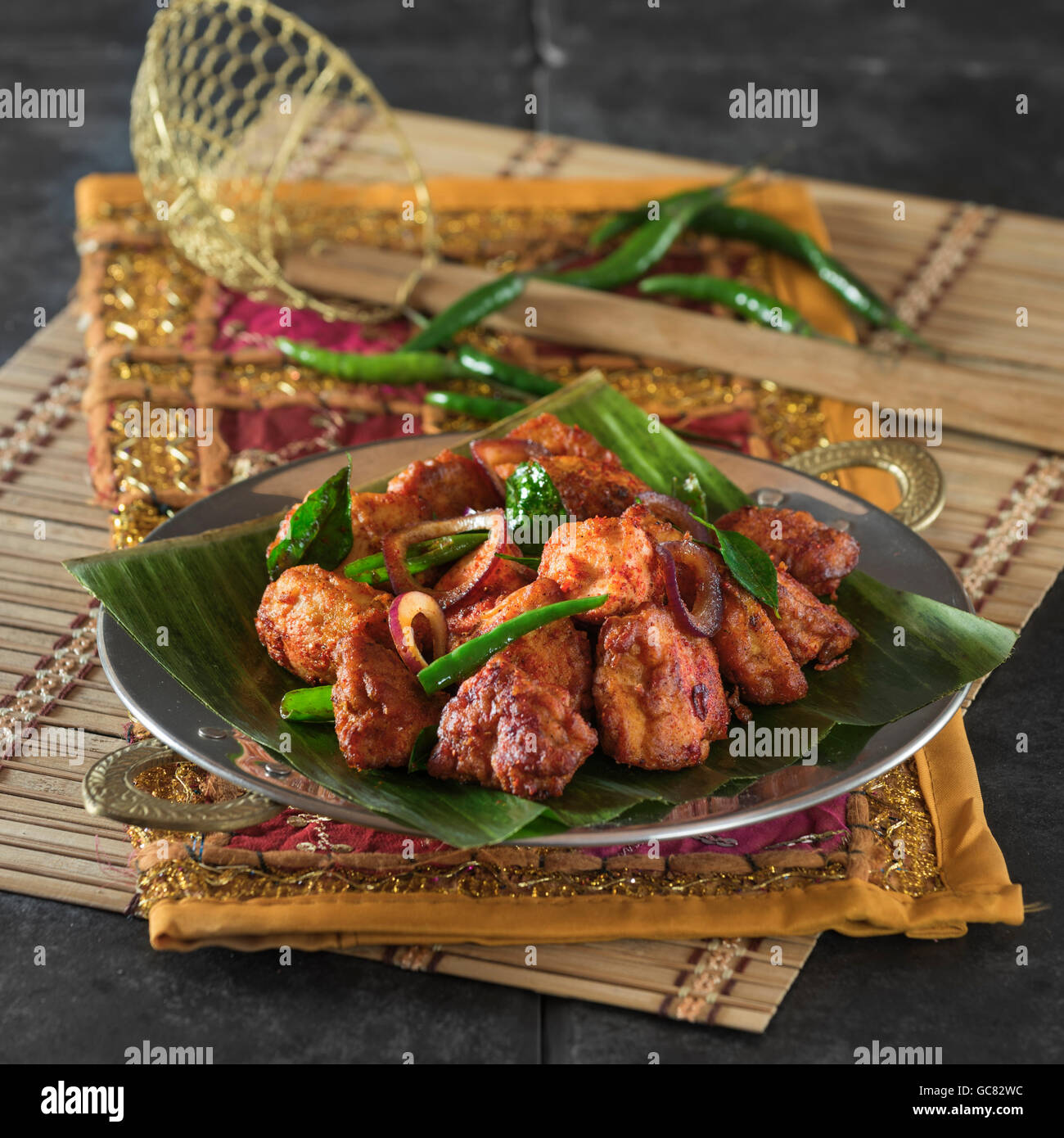 Chicken 65. Spicy fried chicken India Food Stock Photo - Alamy