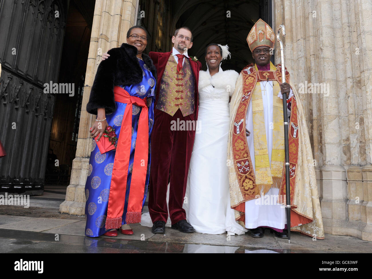 The Archbishop of York Dr John Sentamu and his wife Margaret (left ...
