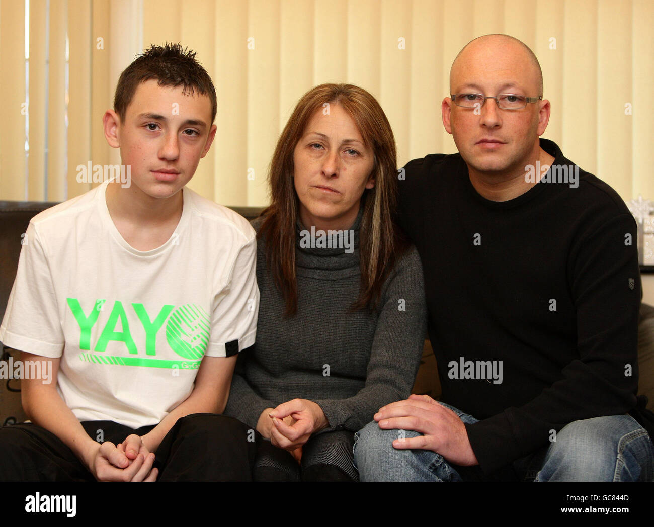 The family of the late Lance Corporal David Kirkness, (left to right ...