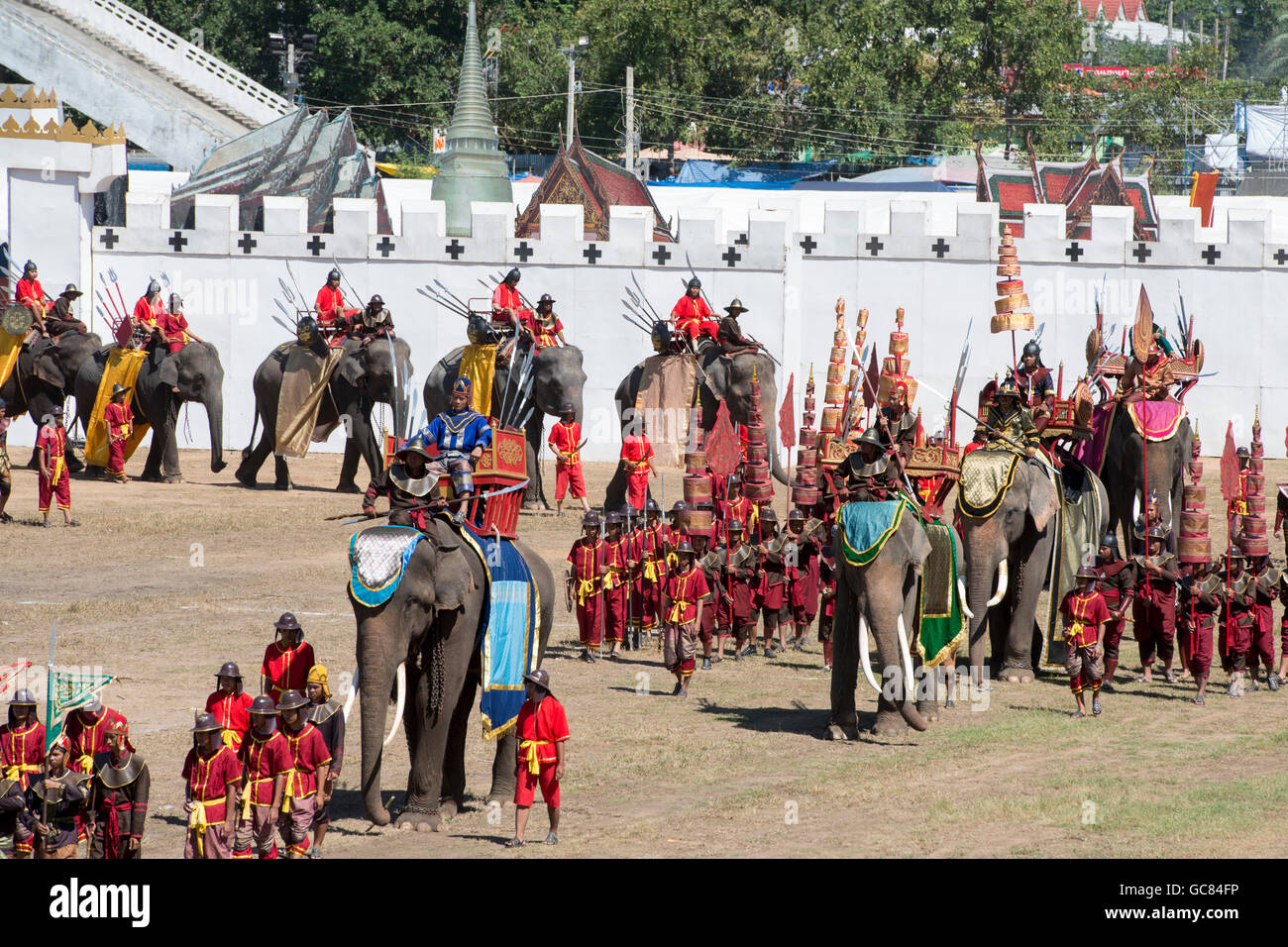 the big Elephant show in the Stadium at the Elephant Round-up Festival ...