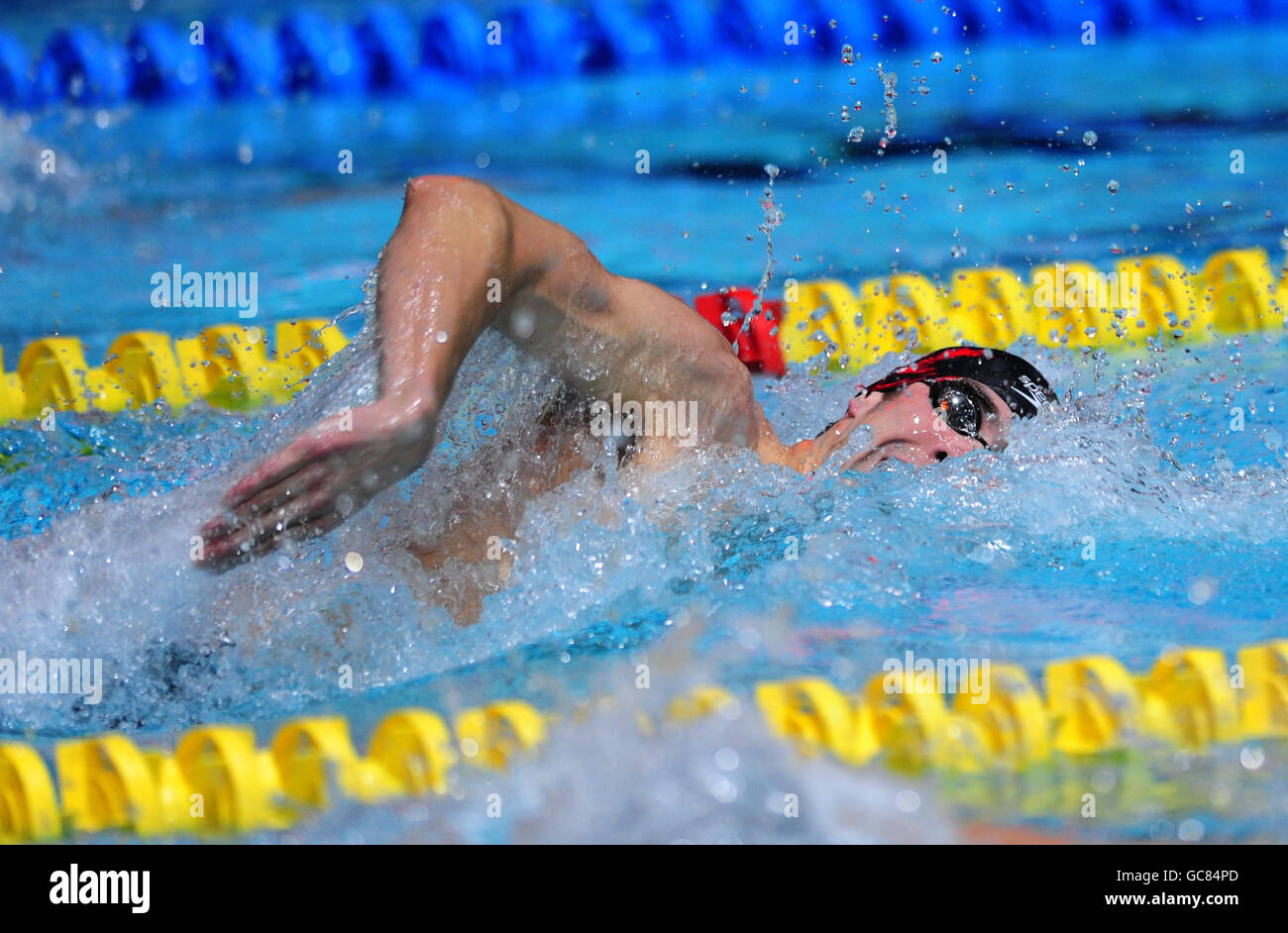 USA's Michael Phelps during the Men's 200m freestyle during The Duel in ...
