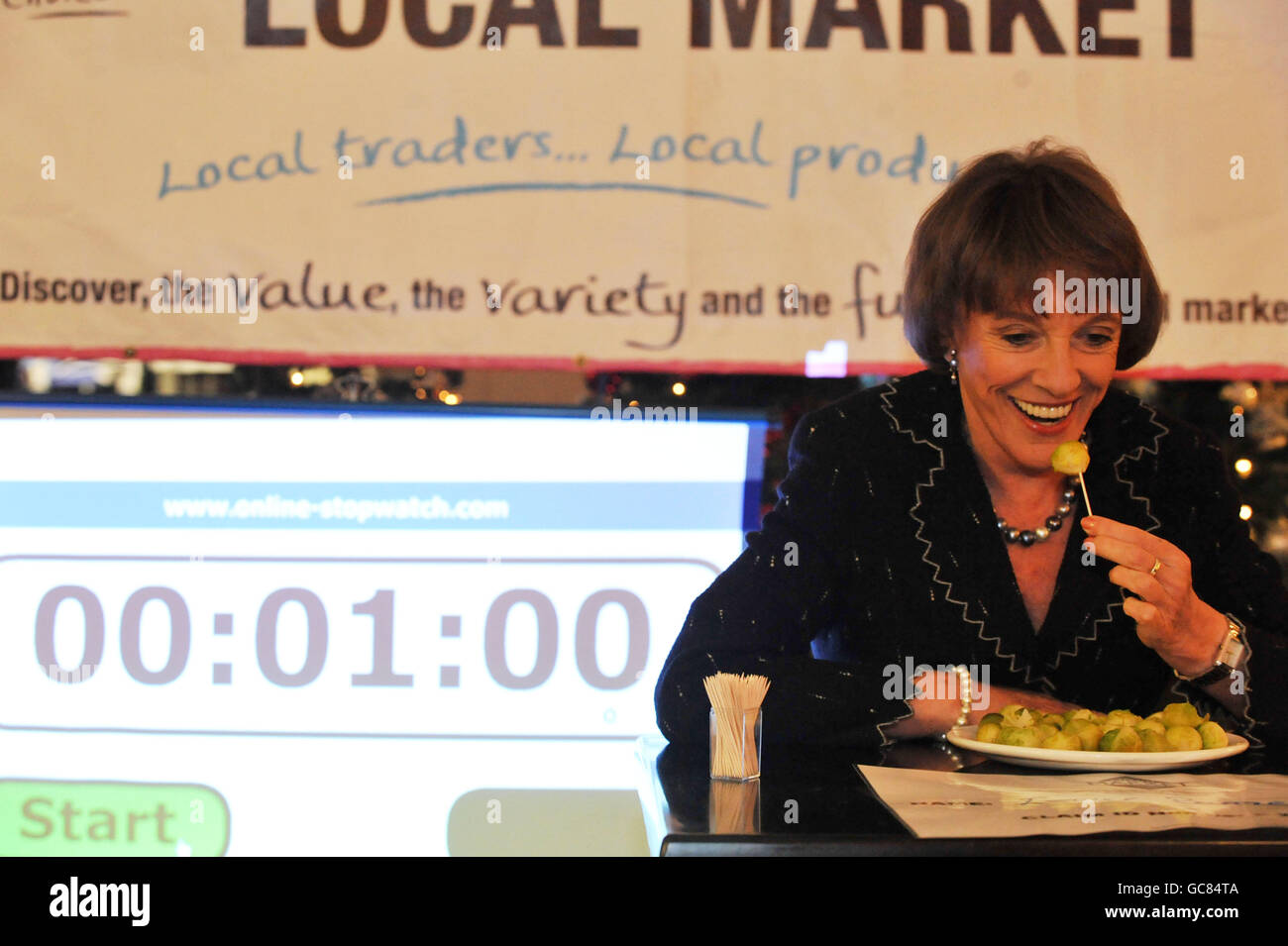 Esther Rantzen makes an attempt on the Guinness World sprout-eating ...