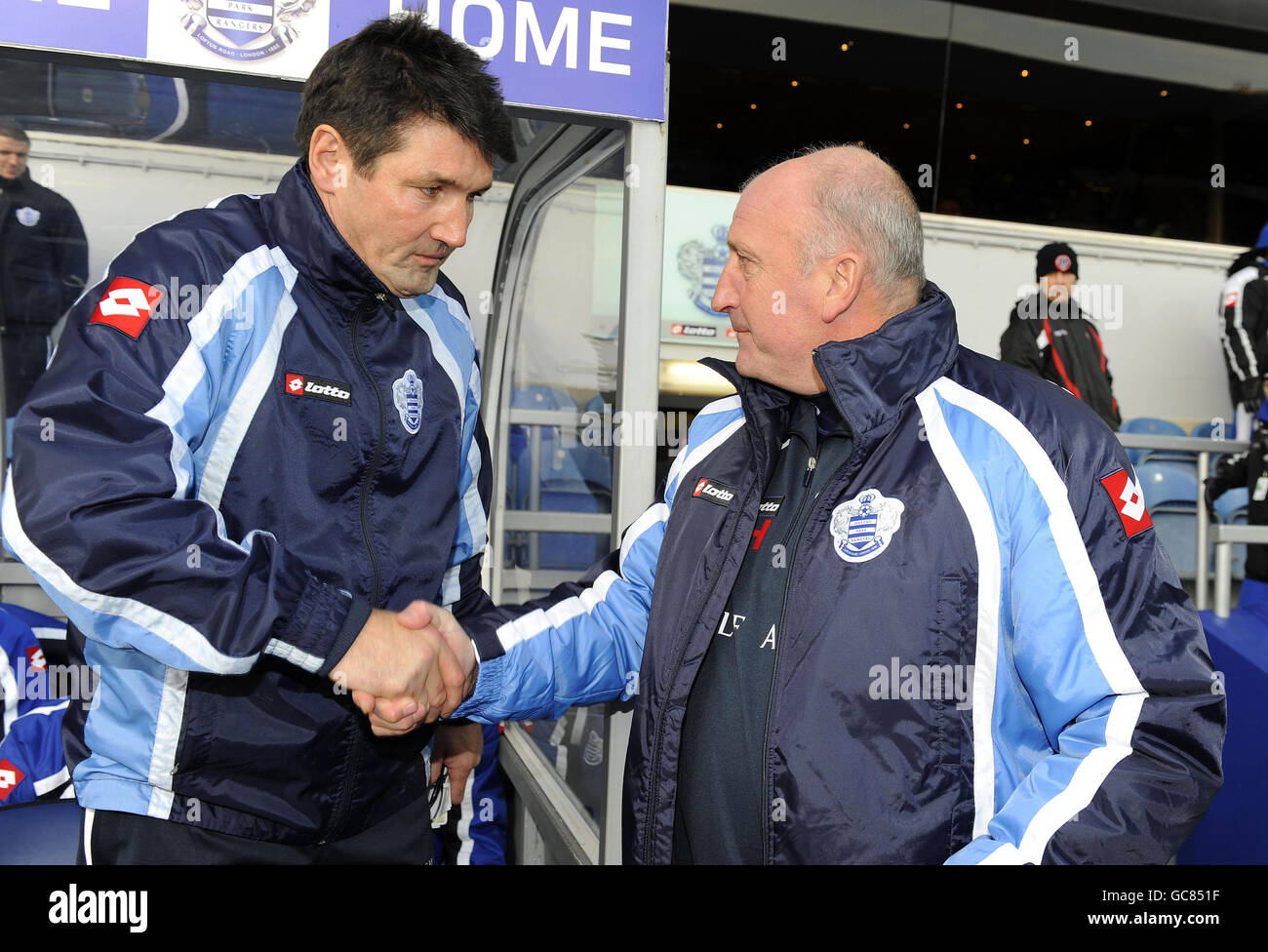 Before the coca cola championship match at loftus road hi-res stock ...
