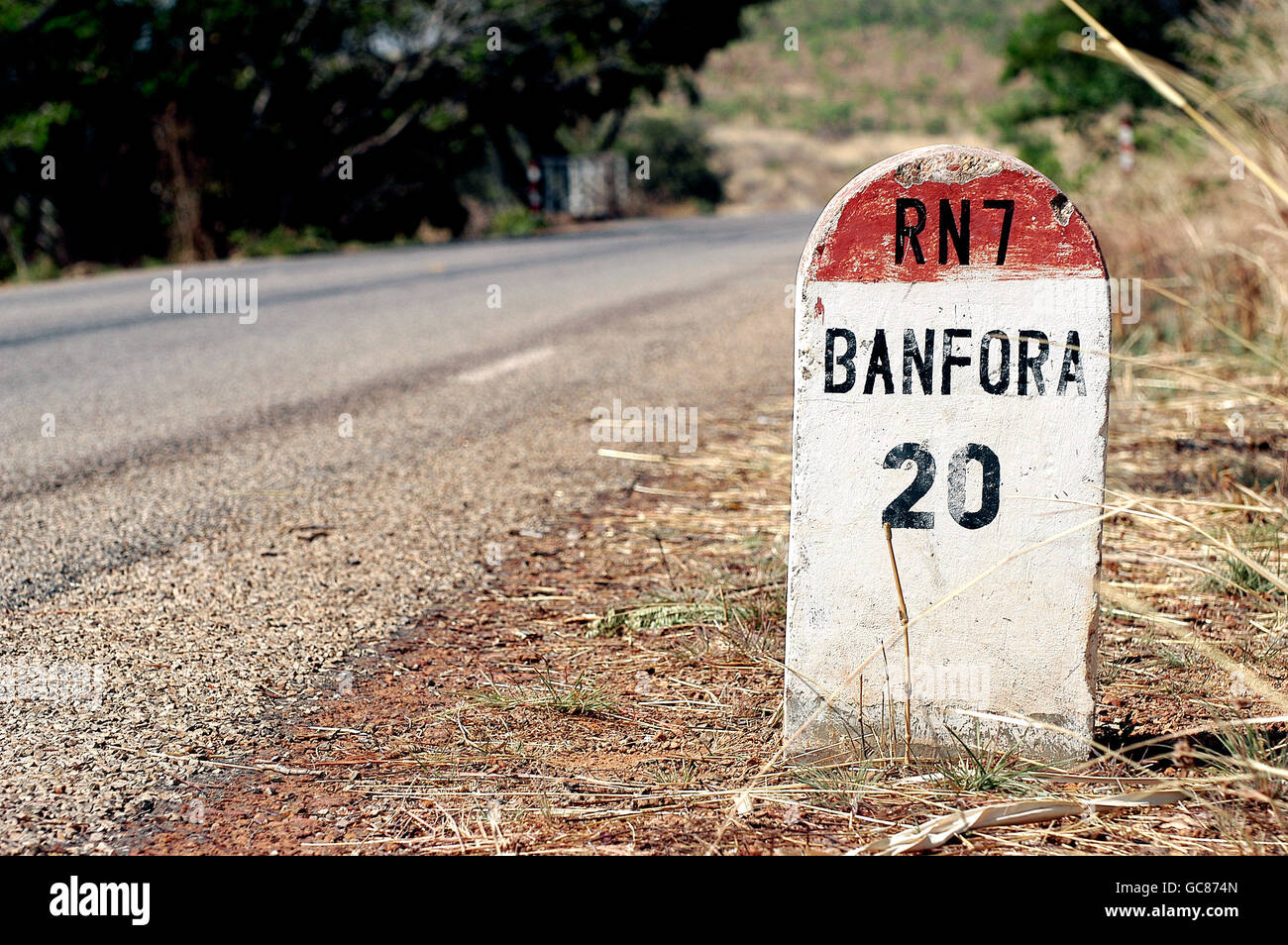 Old Stone Milestone On Roadside High Resolution Stock Photography and ...