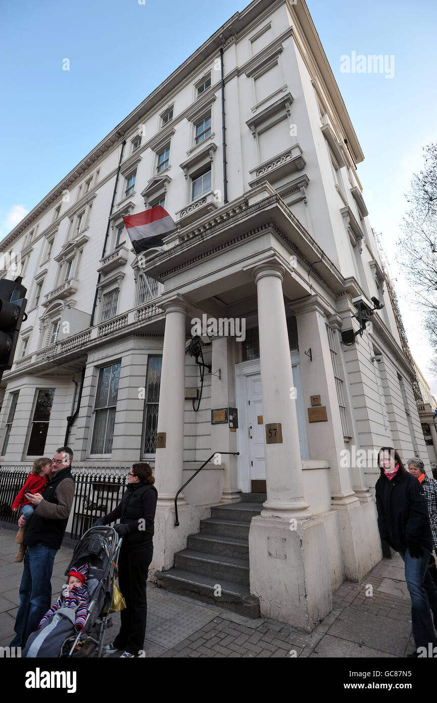 Embassy of Yemen - London Stock Photo - Alamy