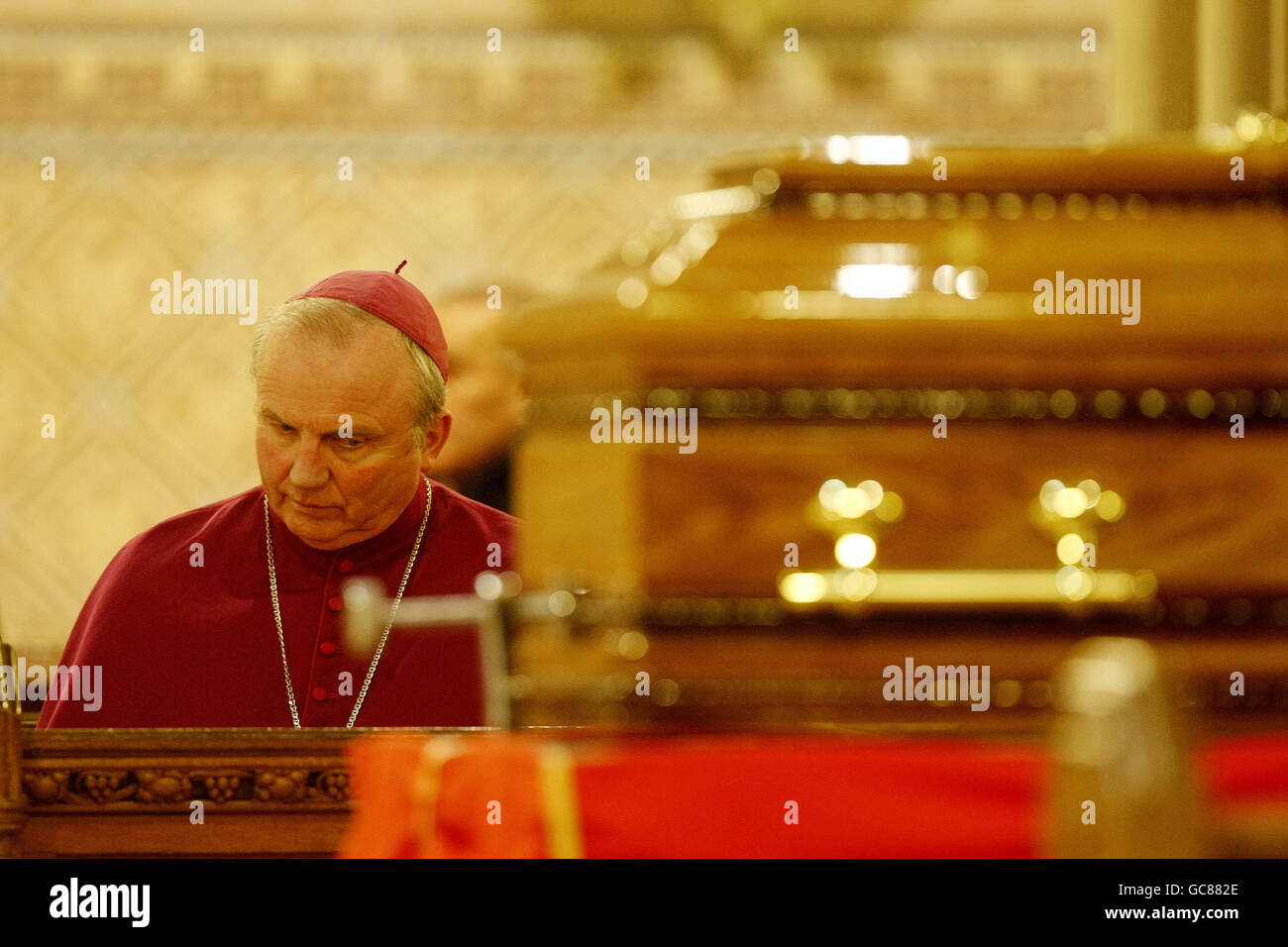 Cardinal Cahal Daly death Stock Photo - Alamy