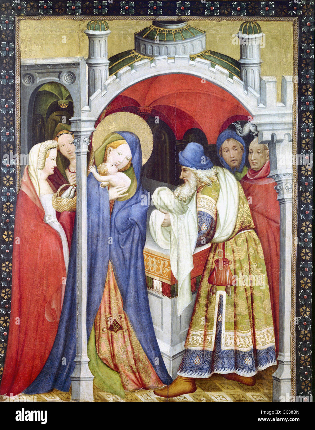 fine arts, painting, presentation at the temple, unknown artist, circa 15th century, Gelnhausen ...