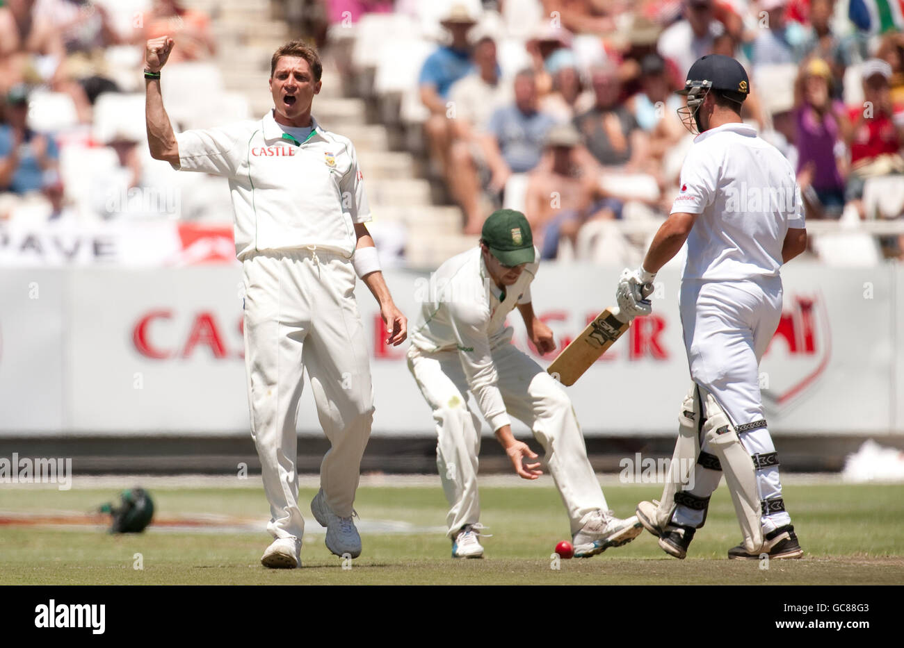 Bowled By South Africas Dale Steyn High Resolution Stock Photography ...