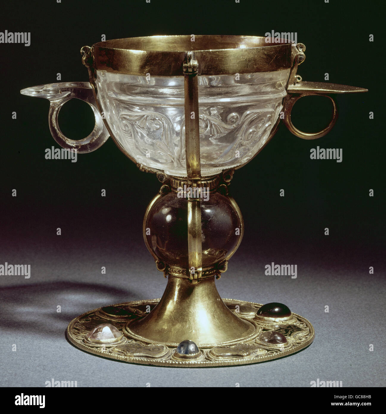 fine arts, craft / handcraft, vessel, goblet of emperor Henry II ...