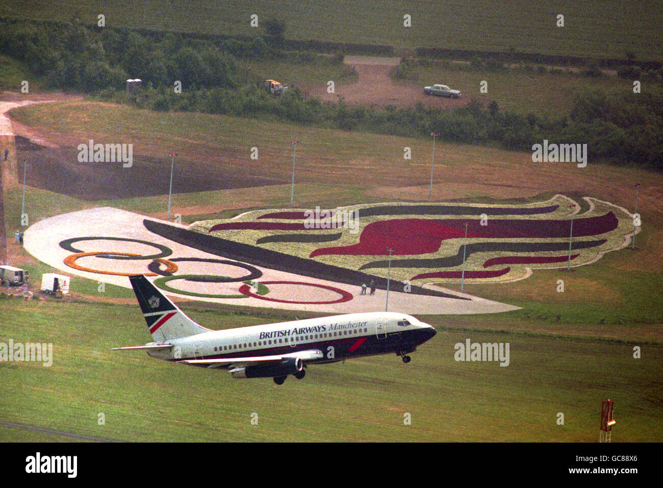 Depicting the manchester olympic bid slogan at manchester airport hi ...