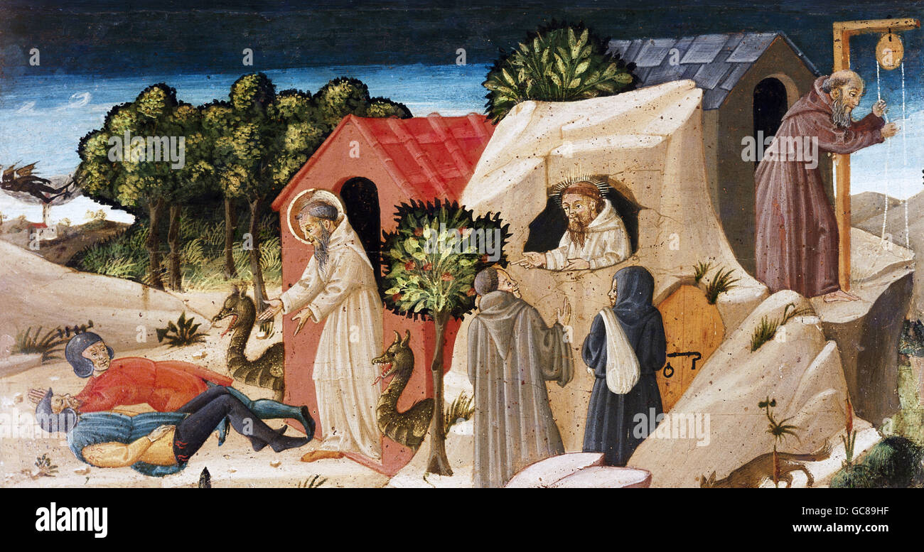 fine arts, Middle Ages, Italy, painting, "Scenes from the Life of the ...