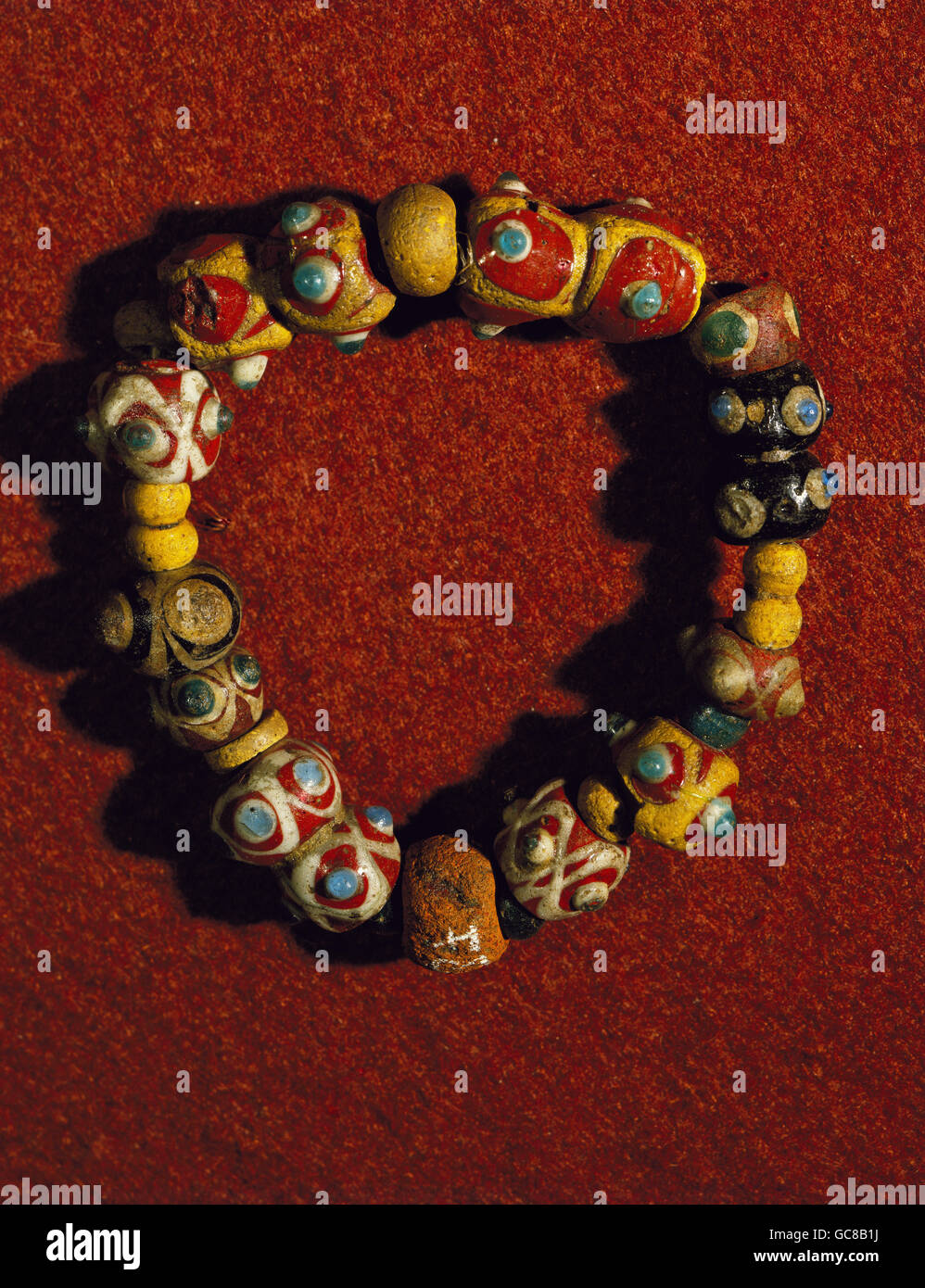 fine arts, middle ages, Eurasian Avars, handcraft, bracelet, eye pearls ...