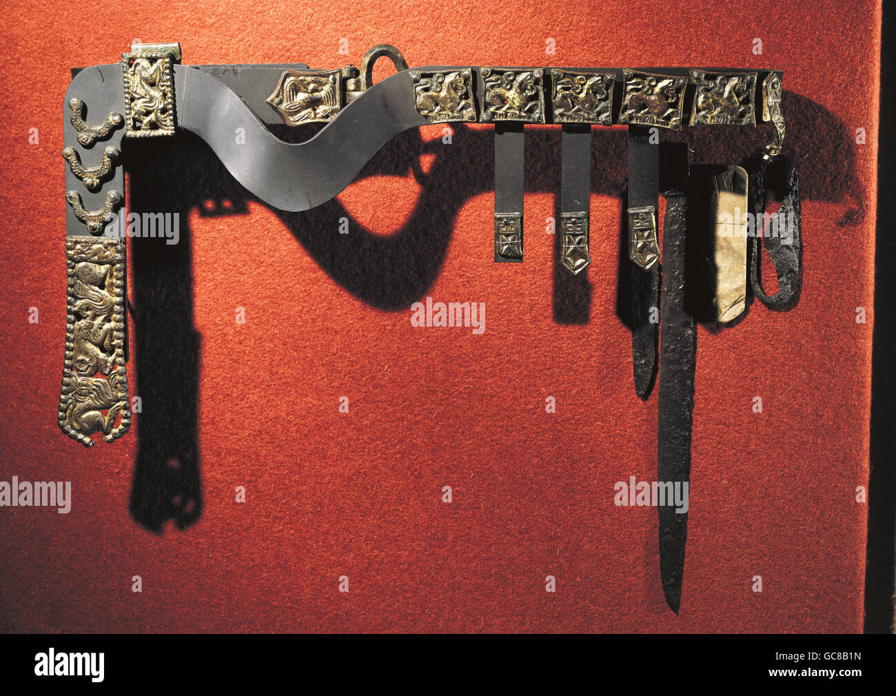 fine arts, middle ages, Eurasian Avars, handcraft, baldric, ornaments ...