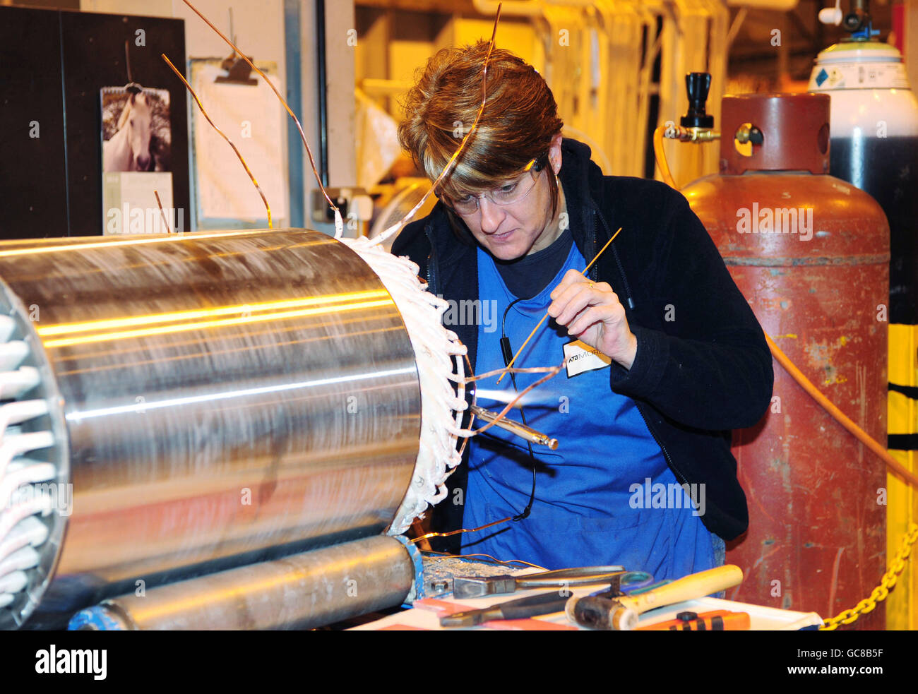 ATB Morley wins Queen's award. A general view of a worker inside the ...