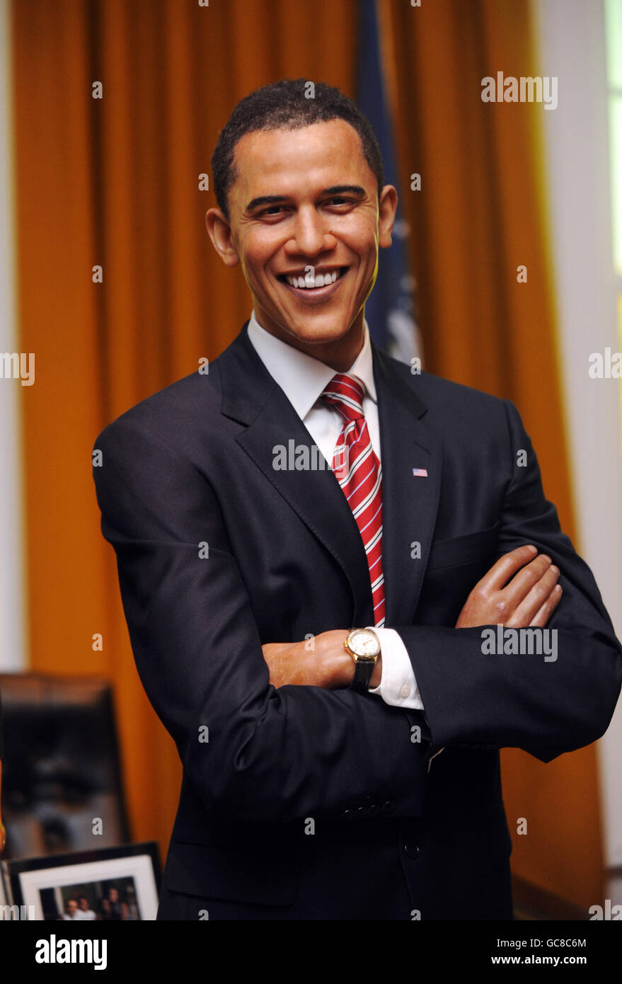 Michelle Obama figure at Madame Tussauds - London Stock Photo - Alamy