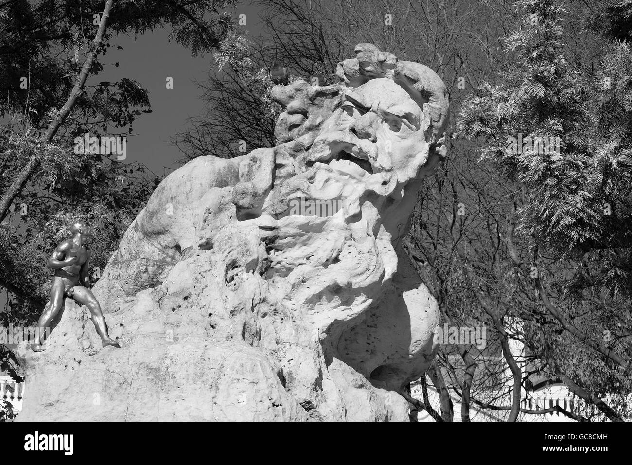 Statue of the Adamastor. Lisbon Stock Photo - Alamy